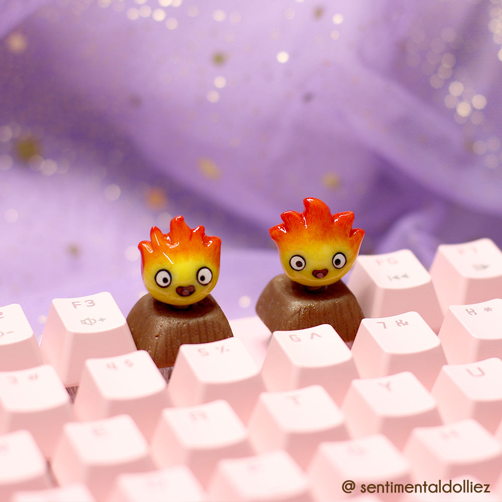 Calcifer Spinning- Artisan Key Cap – SentimentalDolliez