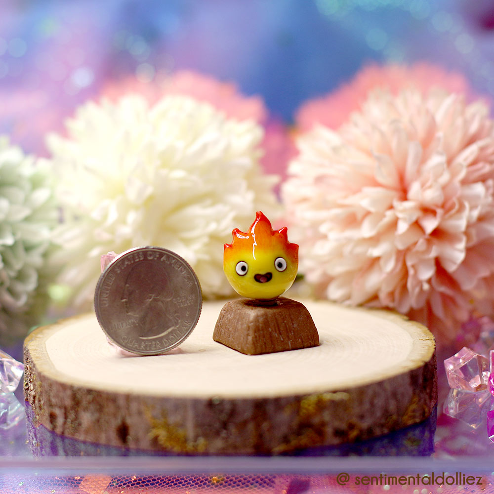 Calcifer Spinning- Artisan Key Cap – SentimentalDolliez