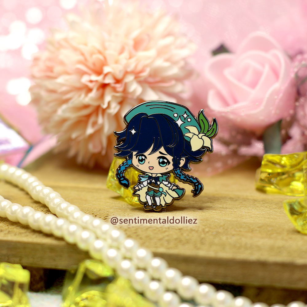 Venti Genshin Impact Enamel Pin – SentimentalDolliez